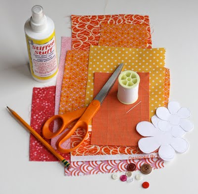 Fabric flower tutorial | How About Orange
