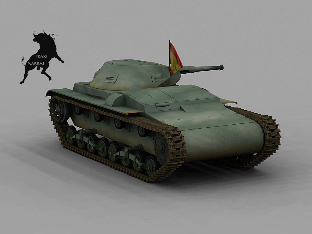 Modelos 3D: 3D tank FREE !! ¡¡ Tanque 3d Grátis !! El Verdeja
