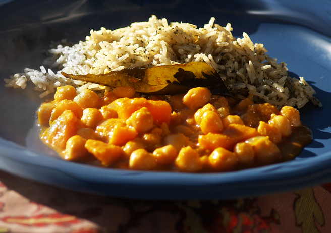 Aubergine, Sweet and Green: Curry od slanutka i batata s kokosom uz ...