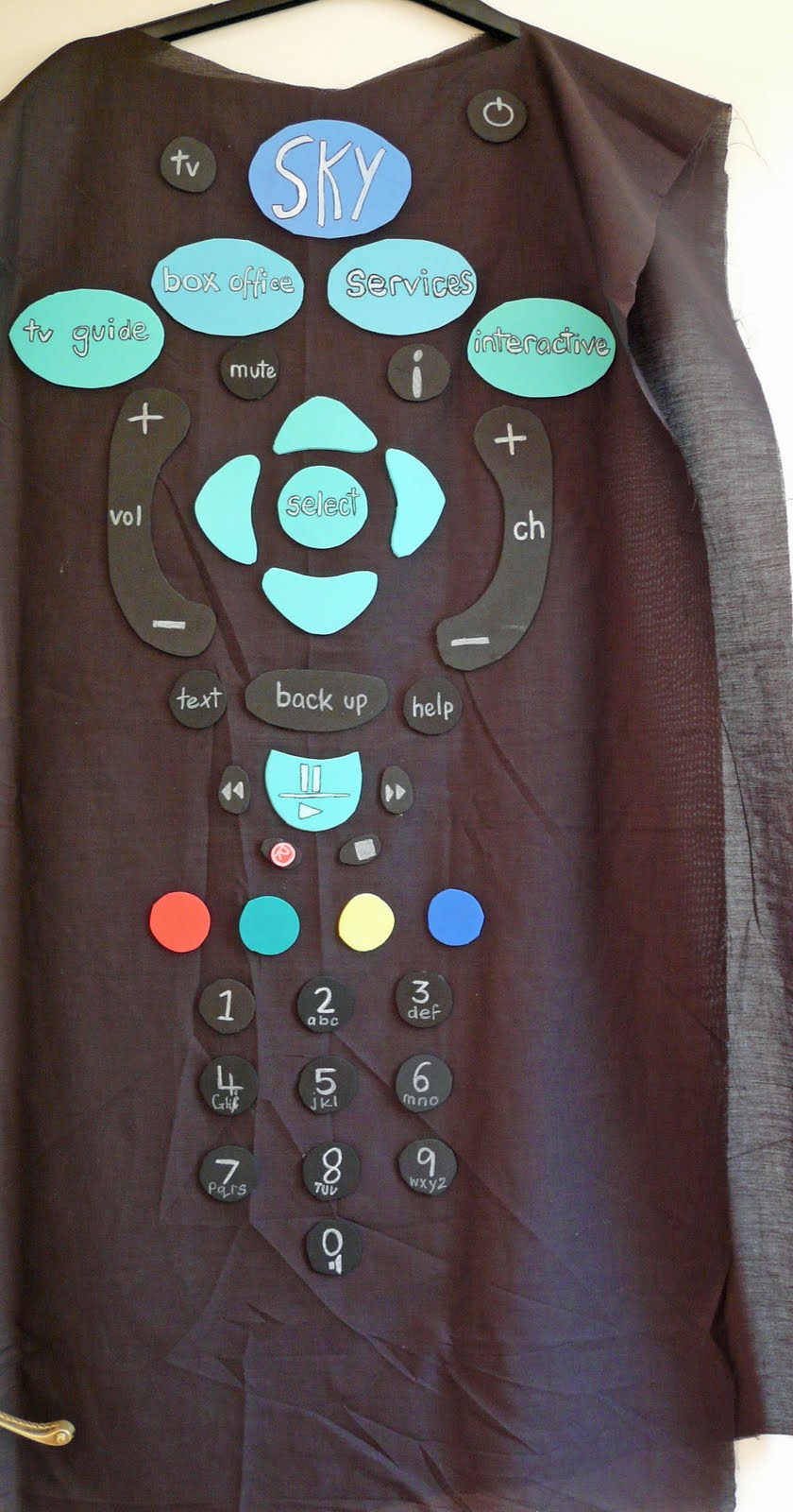 Lelly's Crafty Stuff: TV and Remote Control Fancy Dress
