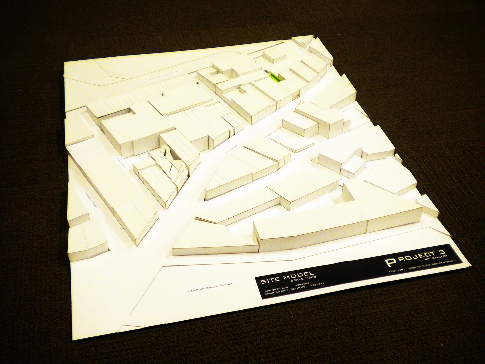 Architectural studies: Project 3 - Gallery - Massing Model