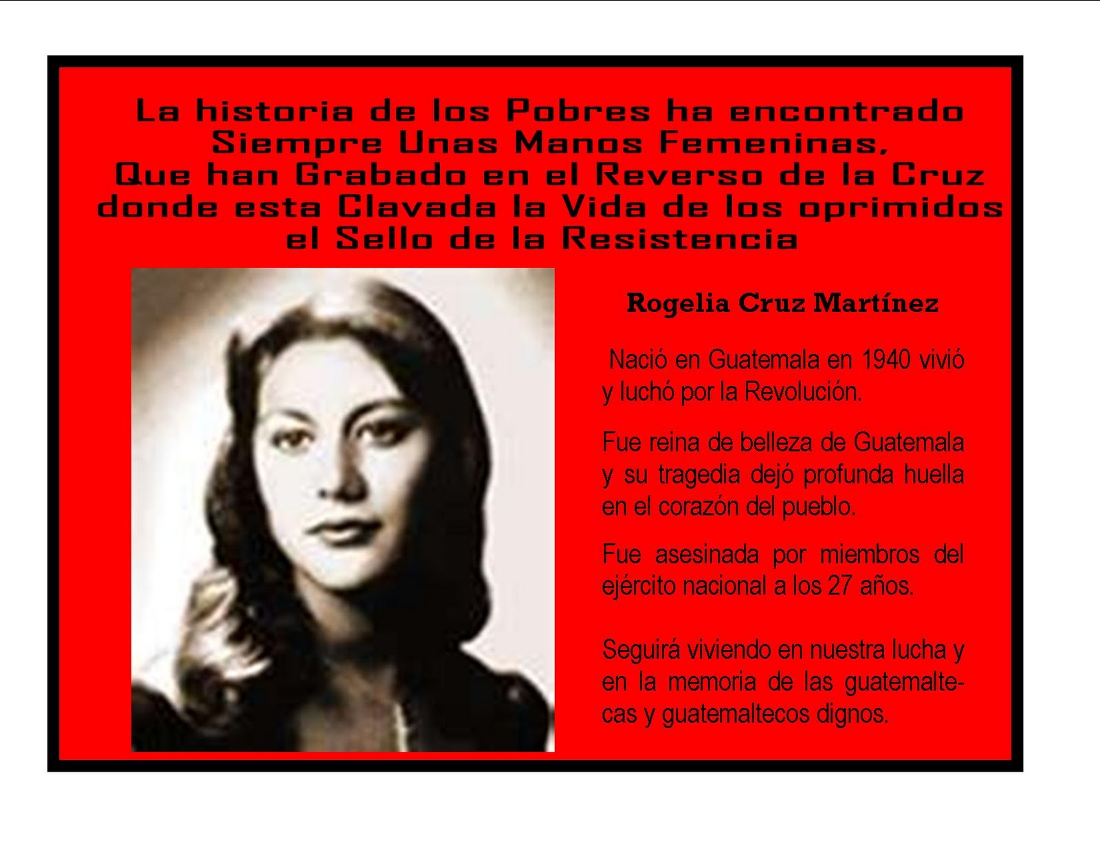 Rogelia Cruz (Guatemalan Activist) ~ Wiki & Bio with Photos | Videos