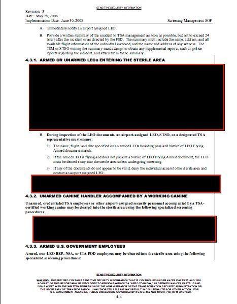 The AirSafe.com News: TSA Releases Extremely Sensitive Security ...