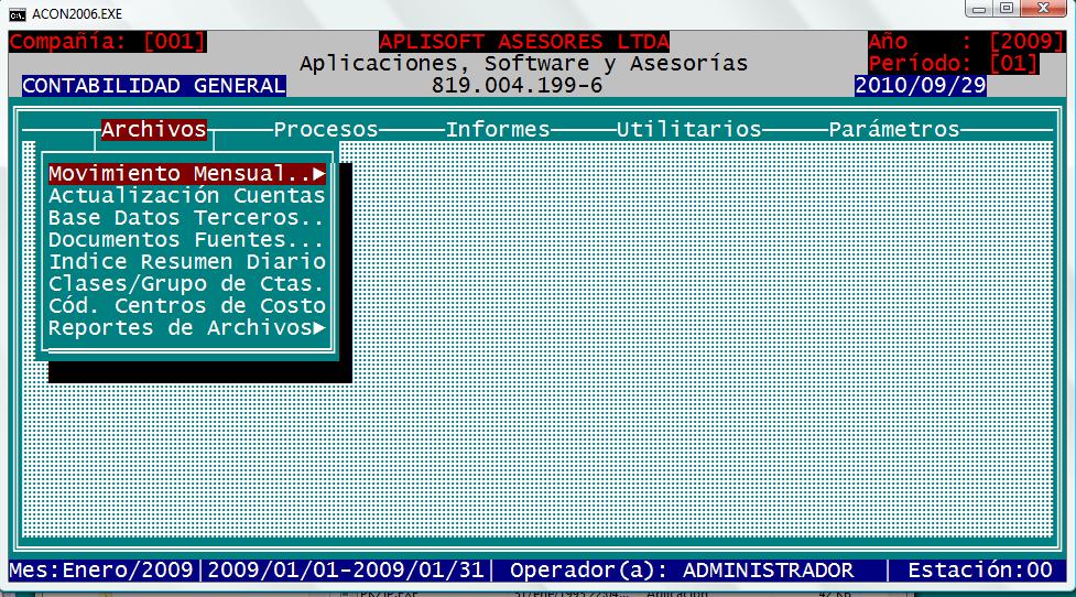 Momento contable: Programas Contables 1/10.