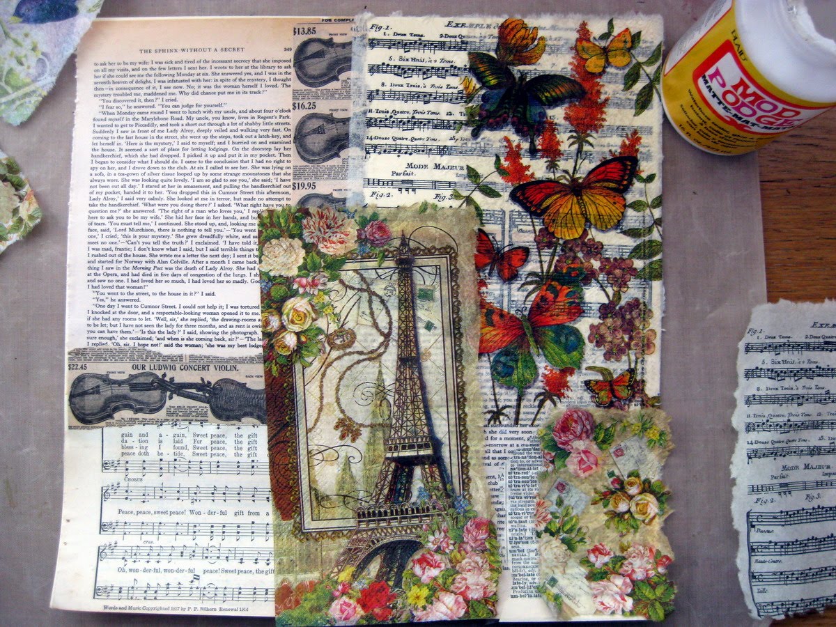 Scraps of my Life: Paper Napkins Collage