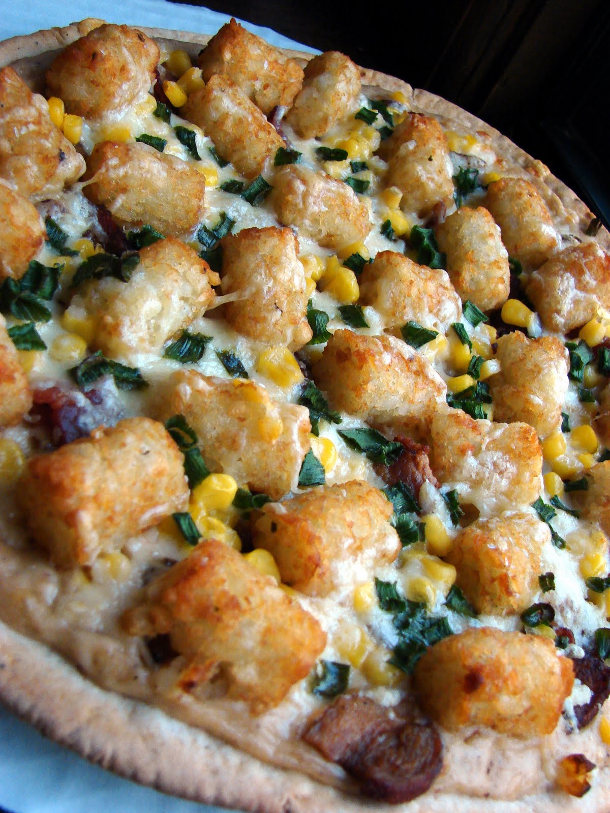 iron stef: tater tot pizza