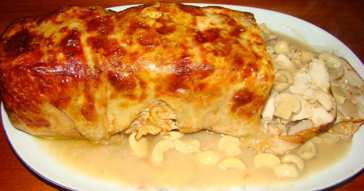 Cantinho Gastronômico: Chester Enformado ao Molho de Frango Amadeirado