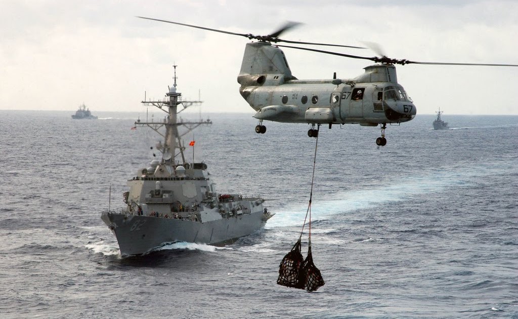 warship: ch 46 sea knight helicopter pictures