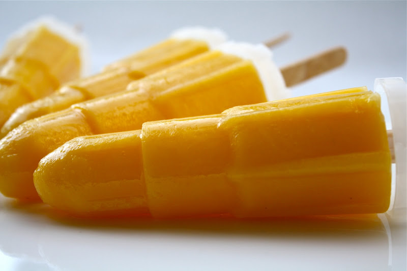 Mango And Orange Popsicles