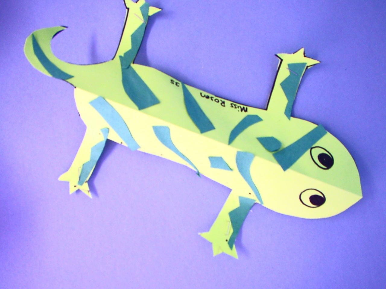 Primary Art: 3-D Lizards