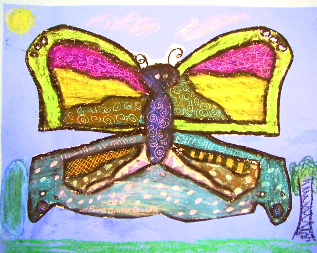 Primary Art: Symmetry Butterflies
