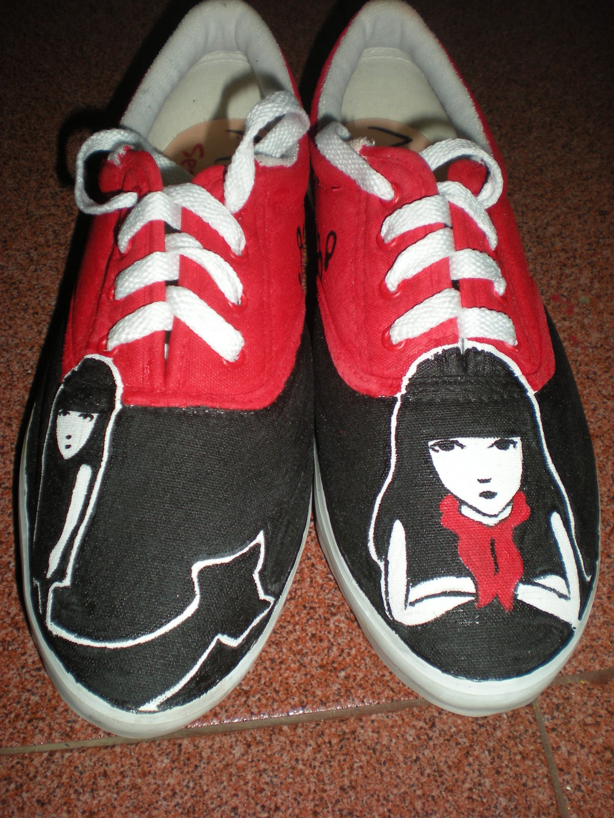 matahari art sepatu lukis