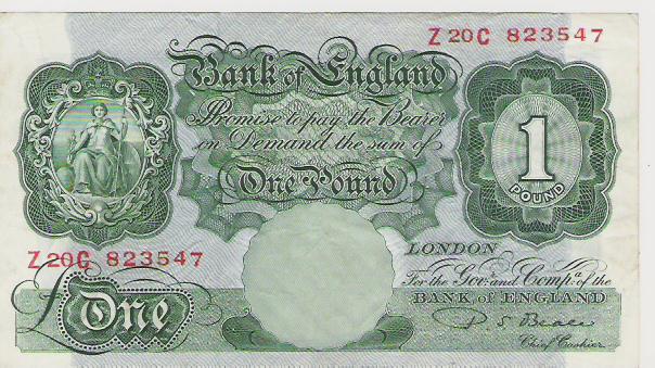 World Banknotes: old english banknote