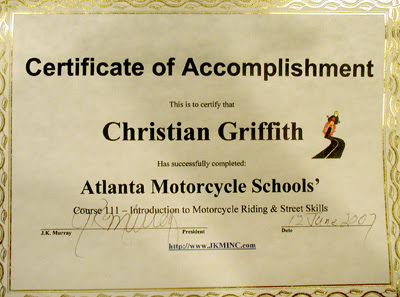Georgia Motorcycle License
