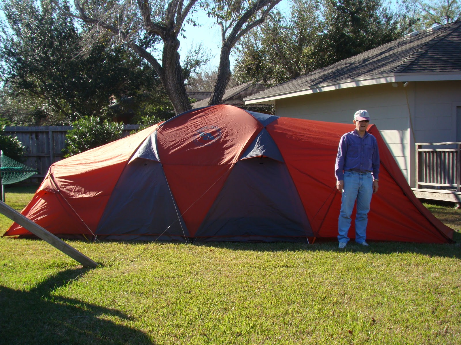 Too Far From Town to Learn Baseball: Our Tent is a Very, Very, Very ...