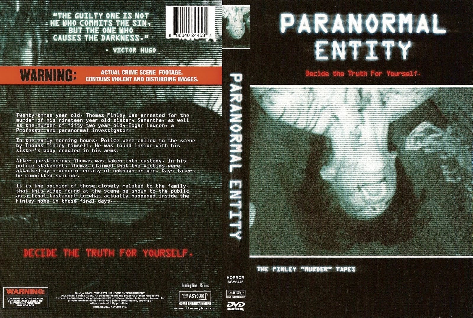 caratulasdepeliculasdvd: ENTIDAD PARANORMAL