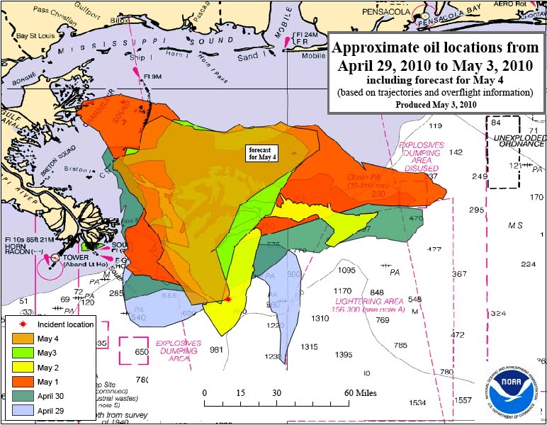 Bp Oil Spill Map