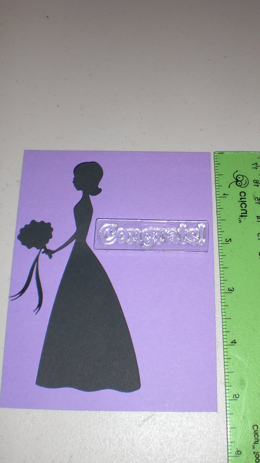 Quita's Cricut Creations: Wedding Shower Card - New Cuttlebug Technique