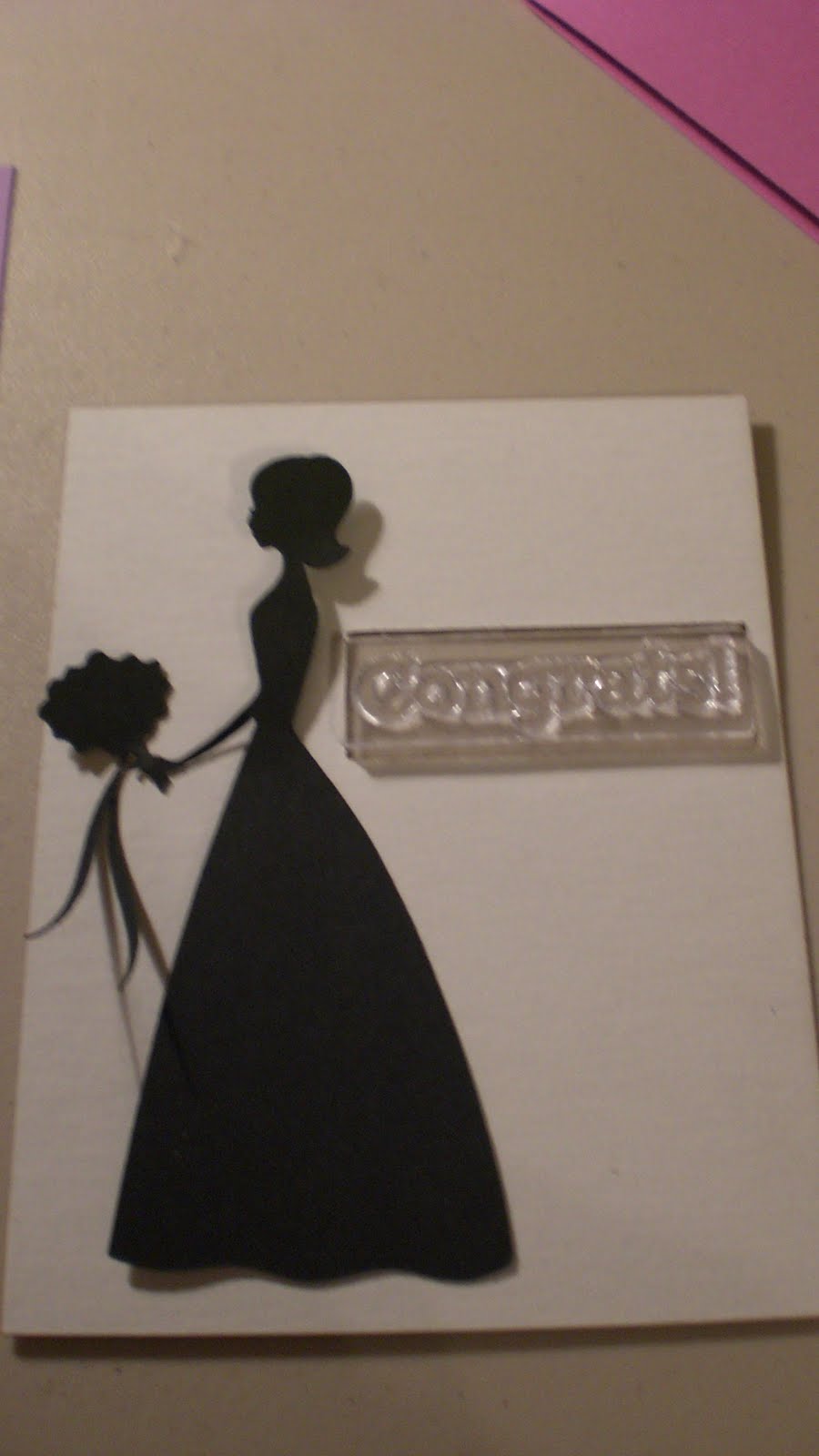 Quita's Cricut Creations: Wedding Shower Card - New Cuttlebug Technique