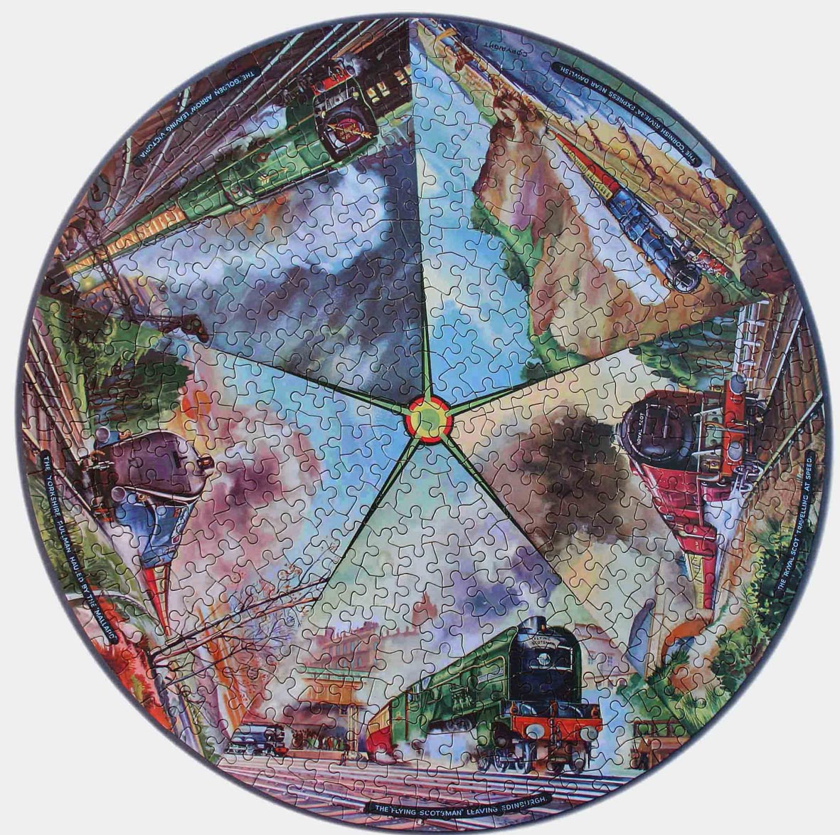STEAM TRAINS AND JIGSAW PUZZLES: Circular Puzzles