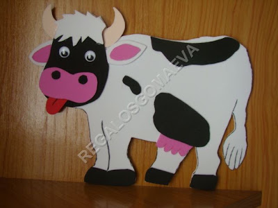 REGALOS EN GOMA EVA: Vaca