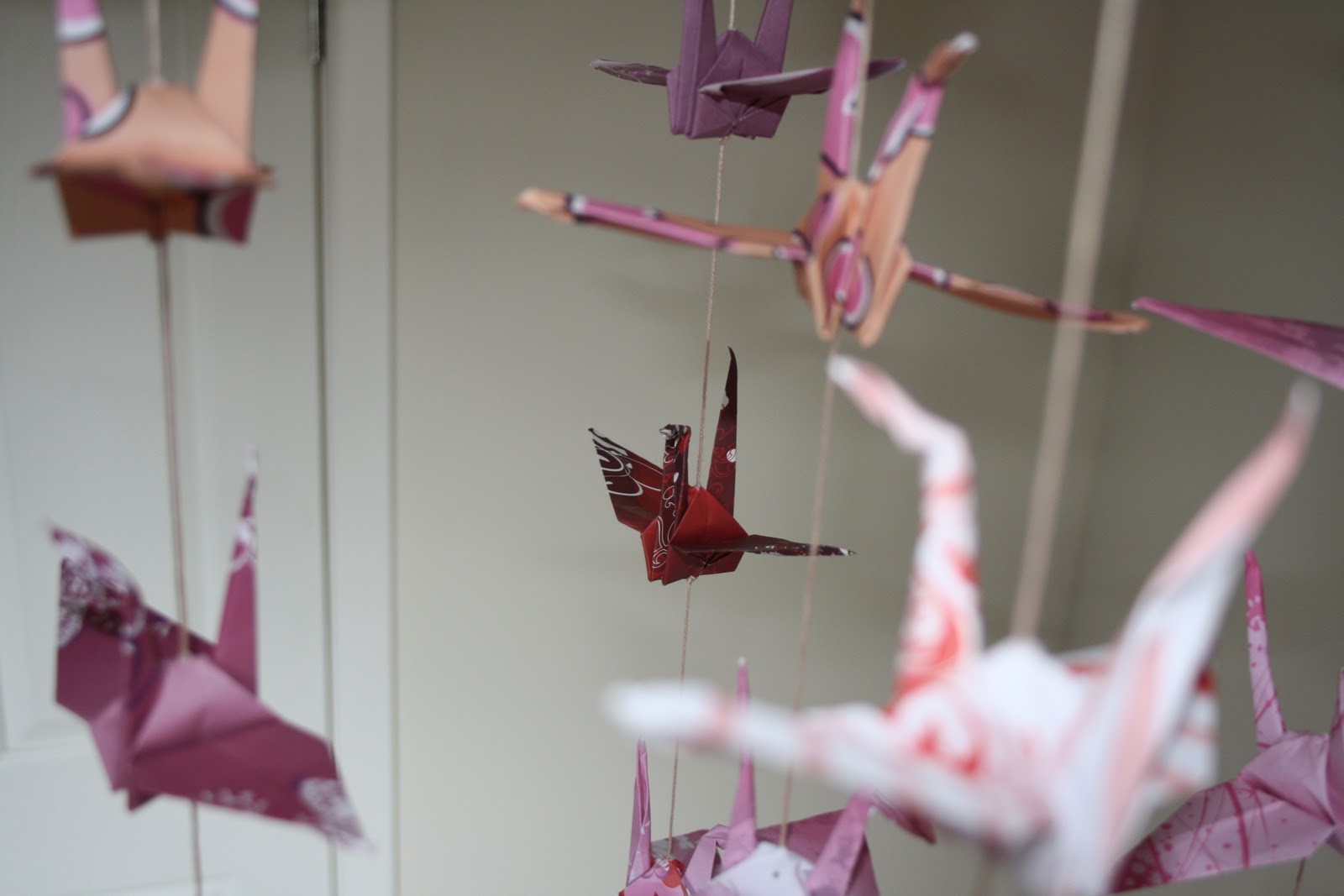 MonetPaisley: Paper Crane Mobile