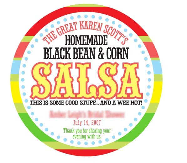 Virginia Beach Graphic Design: Salsa Jar Label