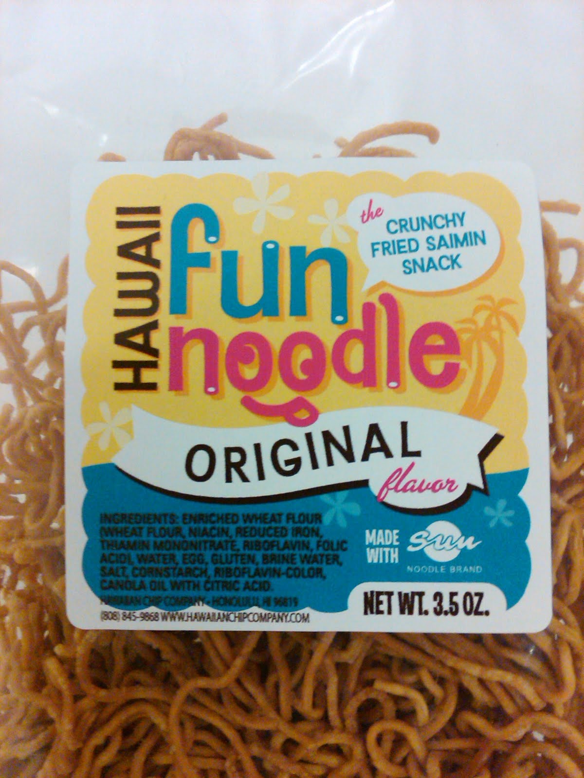 Dana Labels: Introducing...fun noodle by Hawaiian Chip Company
