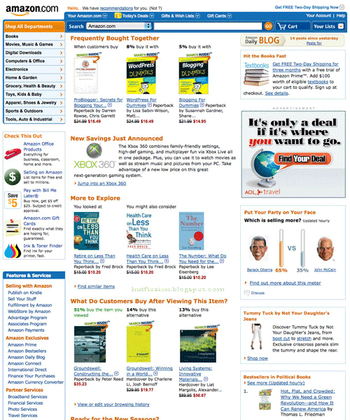 Evolution Of Popular Websites Homepage