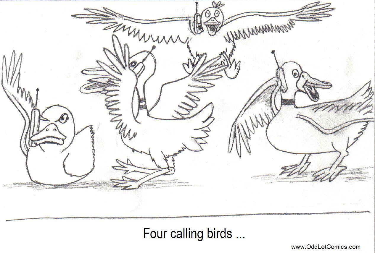 Odd Lot Comics: Four Calling Birds