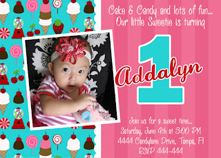Shutterbug Sentiments: Candyland Birthday Party Invitations