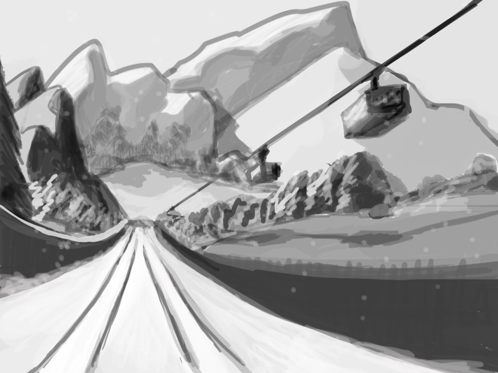 My drawings: 1 POINT PERSPECTIVE