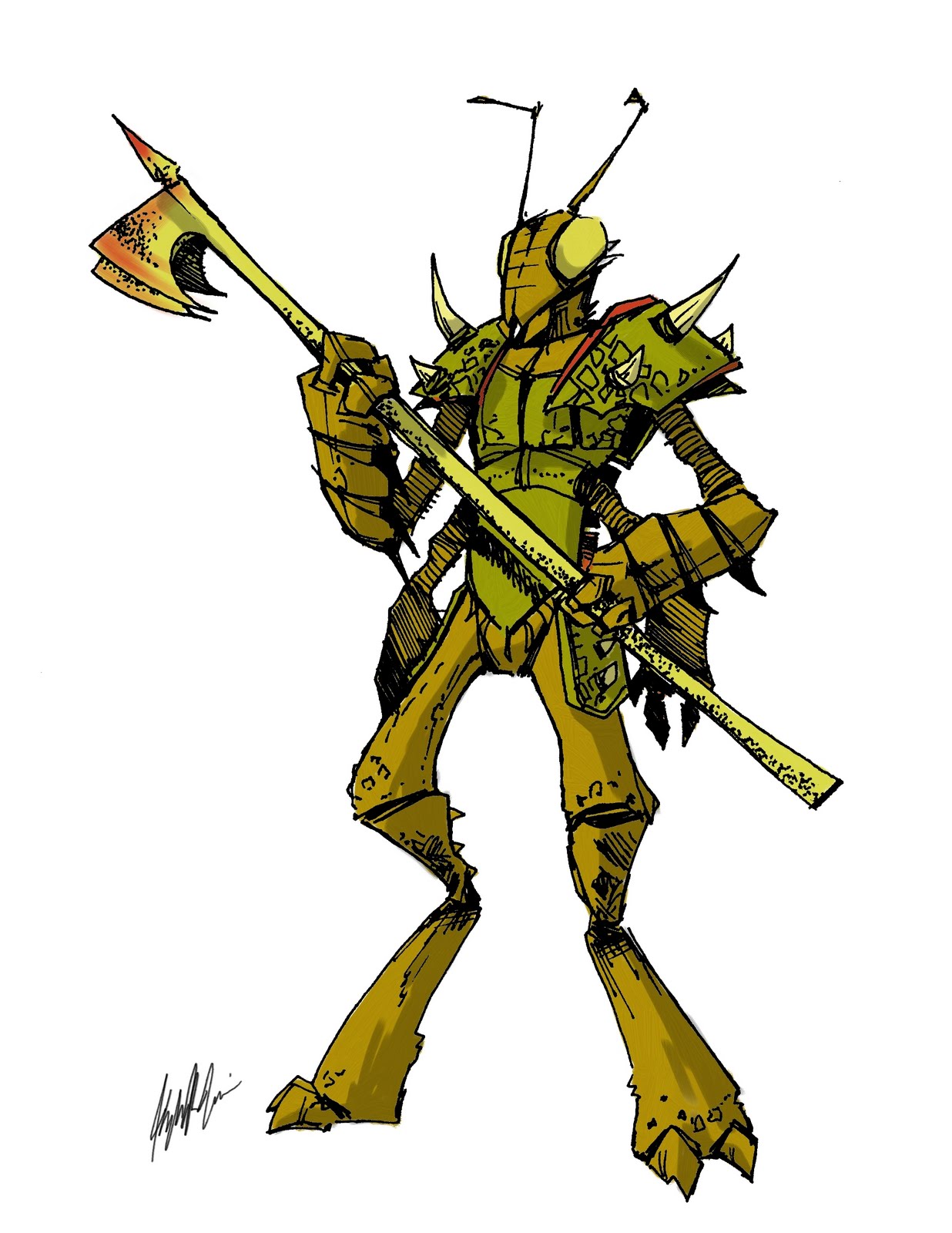 the d20 machine: Thri-Kreen Shikirr