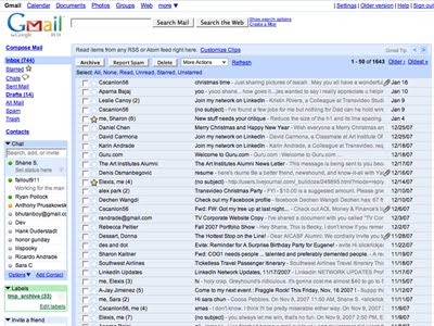 Example of Gmail