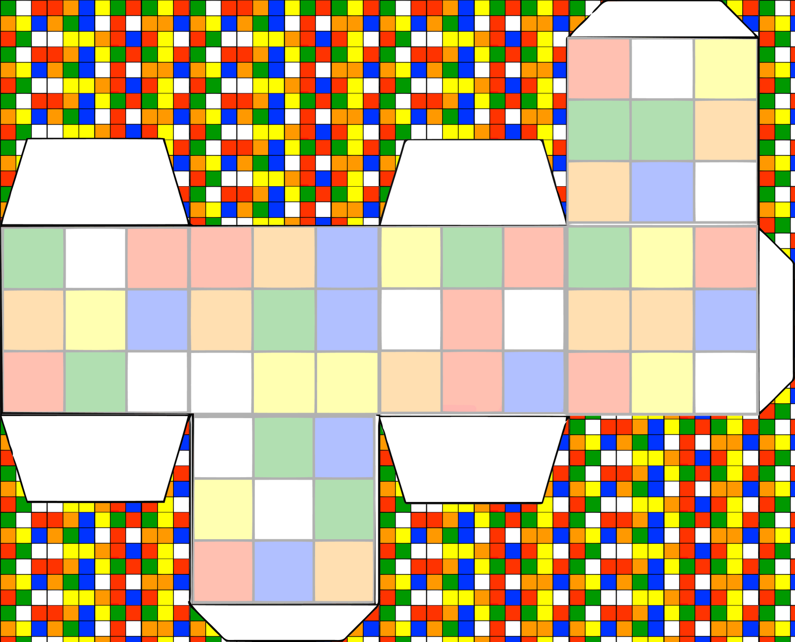 Modelo de cubo para lembrança ou moldura - Amanhã é outro dia