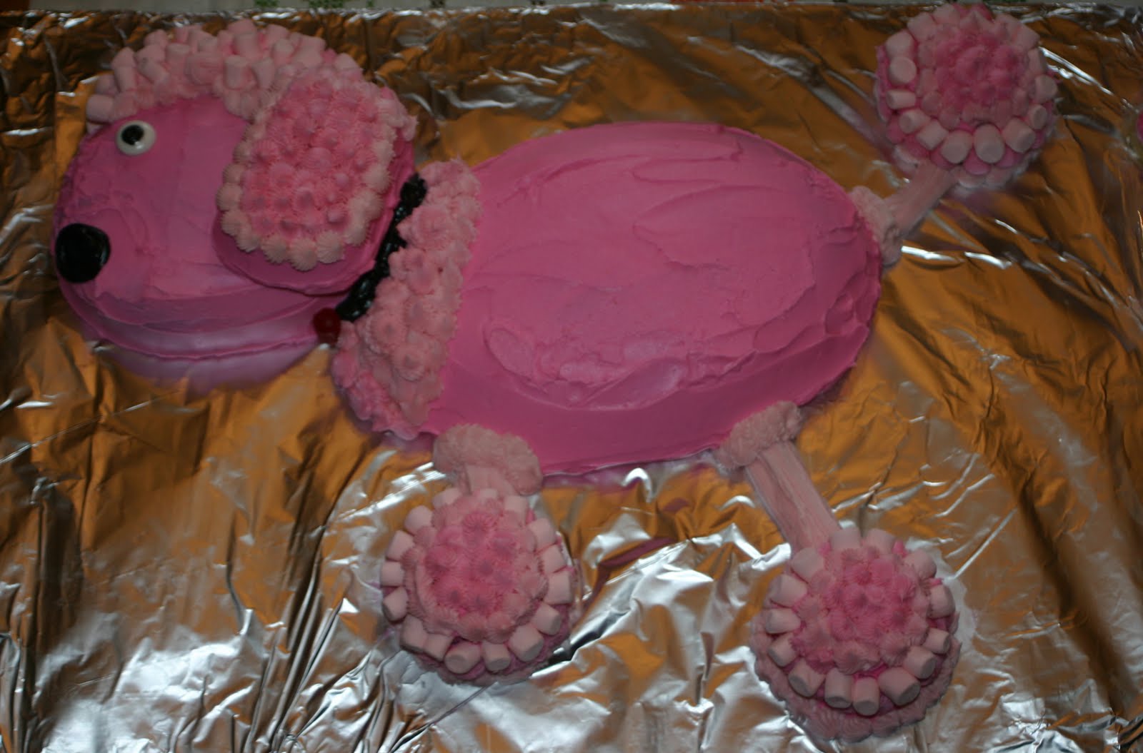 Simply Living and Loving Each Day: Pink Poodle Cake and Cookies for ...