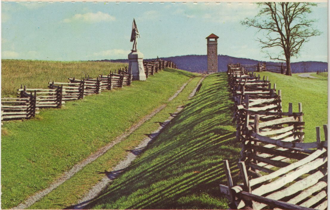 Postcards from My Attic: Bloody Lane, Antietam National Battlefield