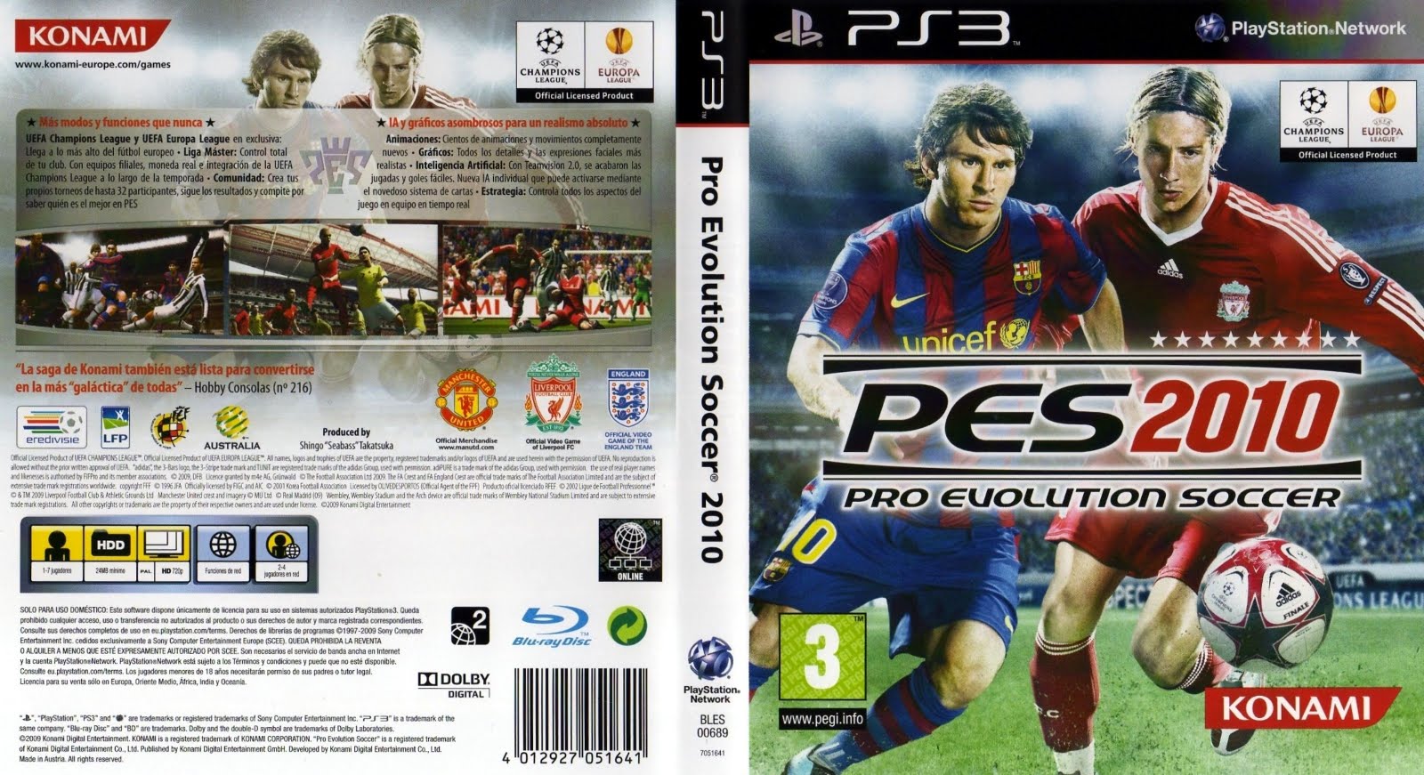 PES Pro Evolution Soccer 2010 - Capas Covers - Capas De Filmes Grátis