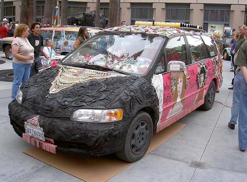 Vain Van by Emily Duffy - Art Car Covered in Bras? | Top Gear