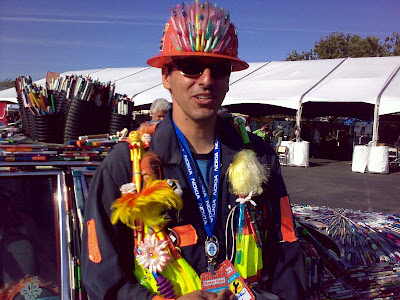 Pen Guy wearing the NOKIA Lanyard at Maker Faire – Pen Guy Art ...