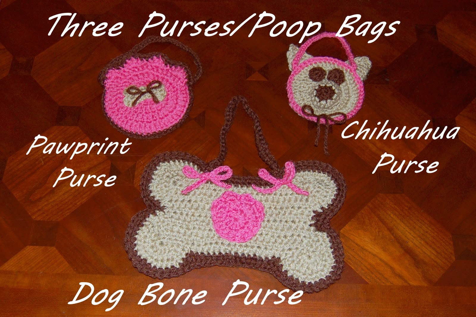 Posh Pooch Designs : Dog Bone Mat and Poo Bag / Purse Crochet Pattern ...