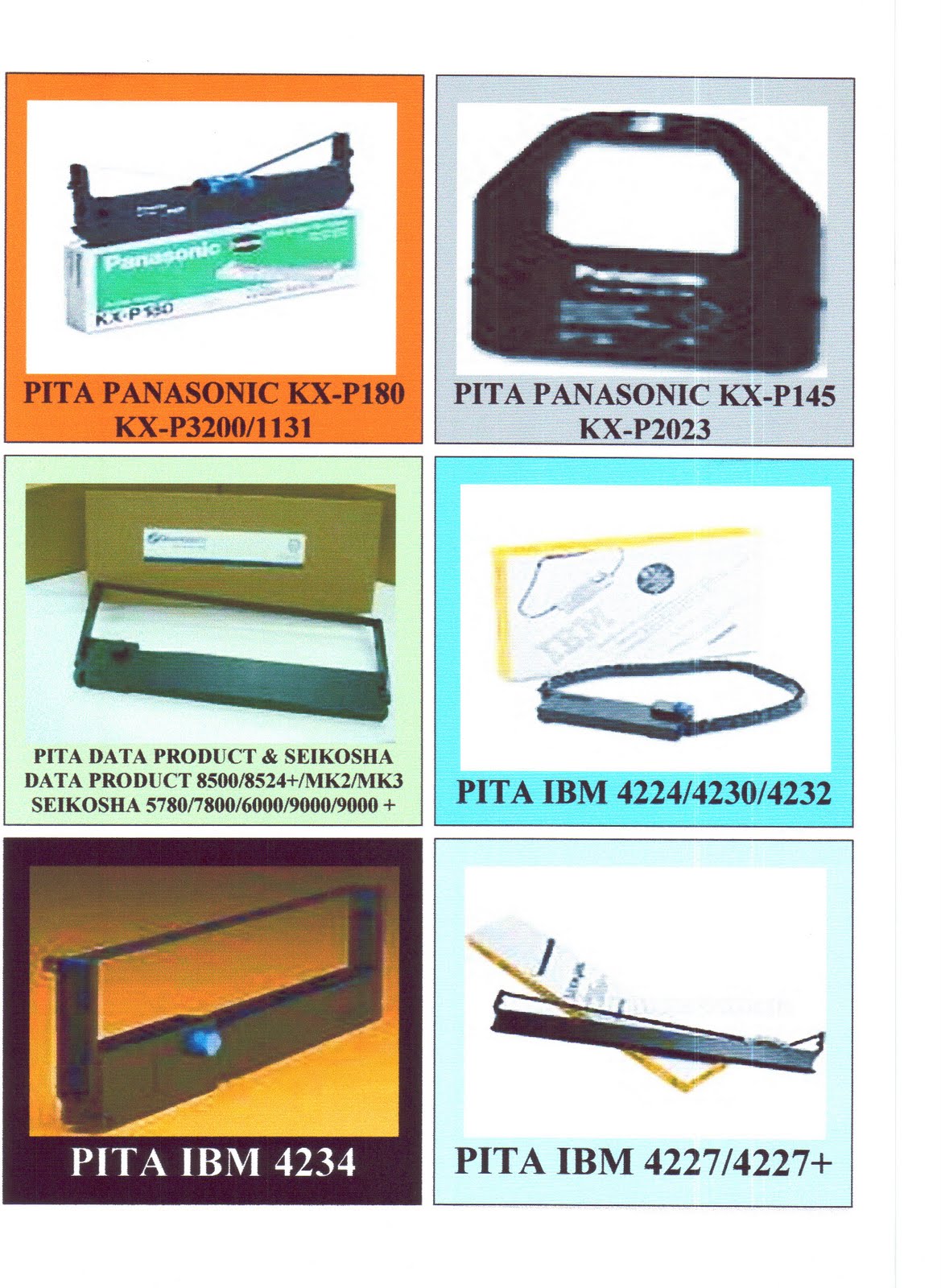 RINALDO COMPUTER: RIBBON CATRIDGE PRINTER SEIKOSHA, DATAPRODUCT ...