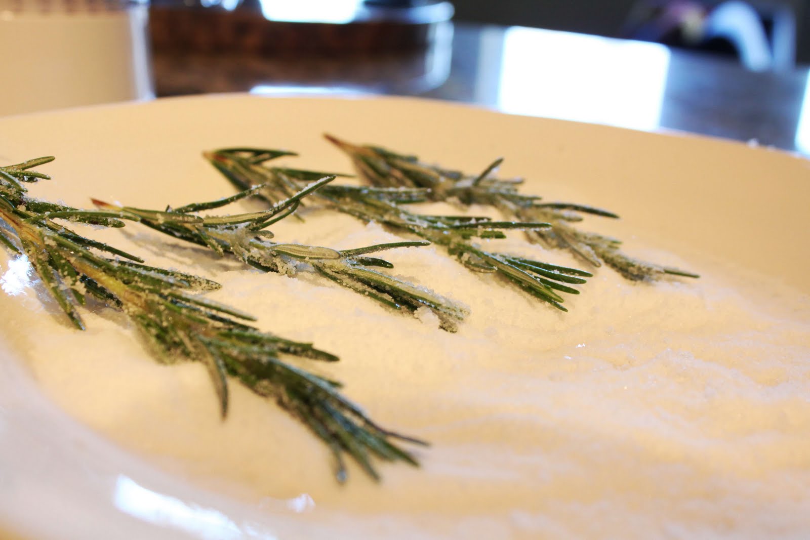 Fat and Happy Blog: Cantaloupe Granita with Sugared Rosemary