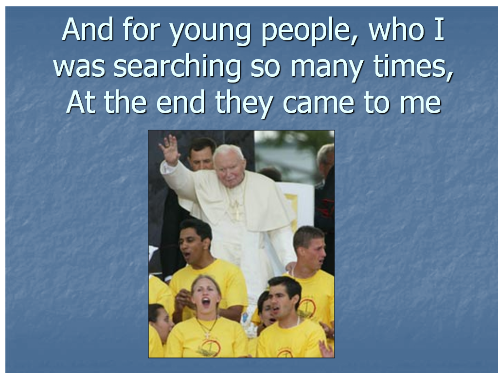 Jesus Youth Canada - Blog: Pope John Paul II - World Youth Day 2002 ...
