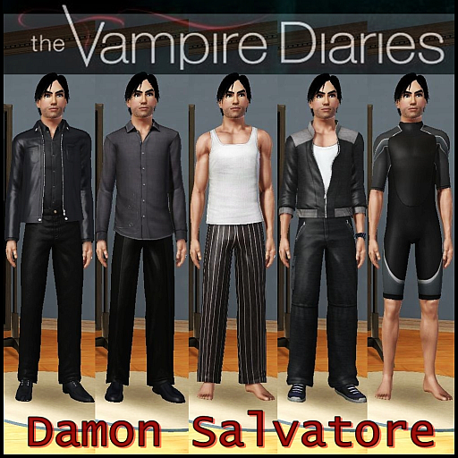Glitzyangel's Moods: The Sims 3: Damon Salvatore (The Vampire Diaries)