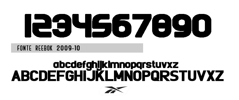 Fontes de Futebol: Fonte Reebok 2009-10