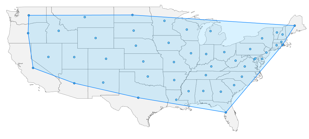 Geoscript Calculating Convex Hull And Minimum Bounding Circle With Groovy