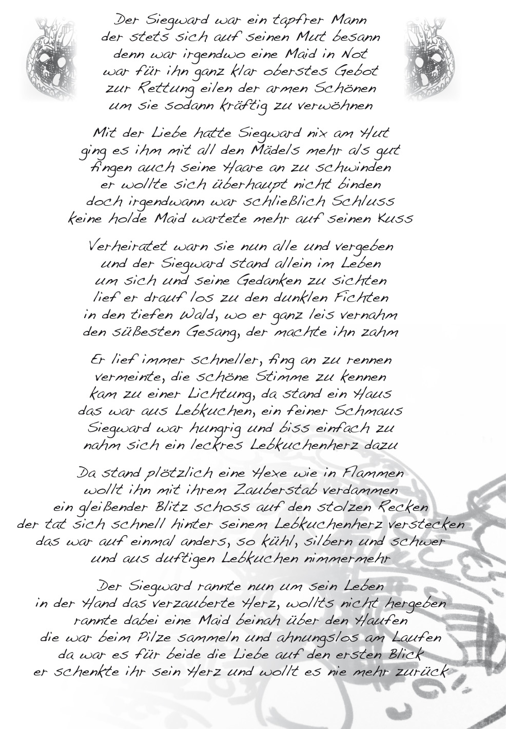 Schnee Gedicht Lustich Wintergeschichten