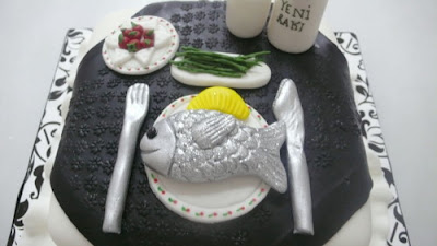 Pastacı Rapunsel Butik Pasta Tasarımı: RAKI-BALIK KEYFİ PASTASI:)