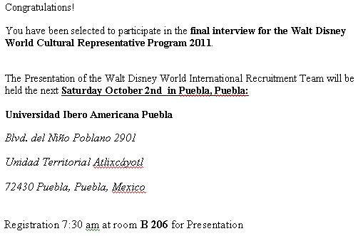 Where dreams come true!!!...: F2F Interview email notification